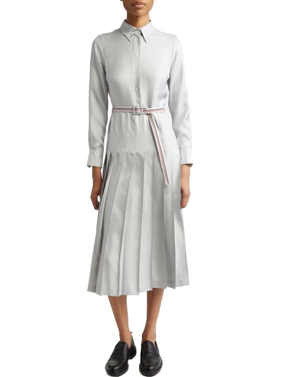 THOM BROWNE Thom Browne 4-Bar Sleeve Sweatshirt Dress